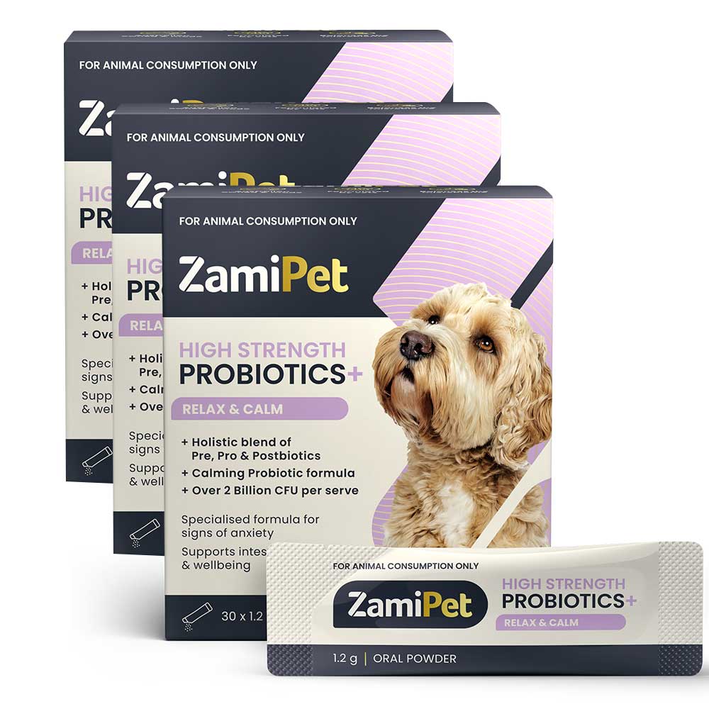 ZamiPet High Strength Probiotics+ Relax and Calm 3-Pack
